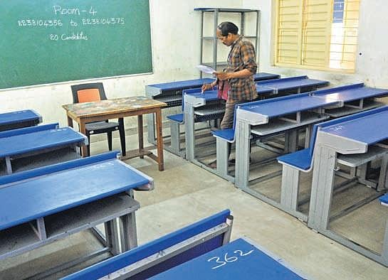 KGBV students protest against deputed tutors