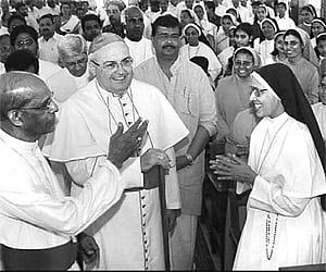 Cardinal Leonardo Sandri arrives