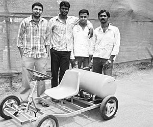 Engineless vehicle built
