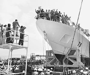 Inshore patrol vessel launched