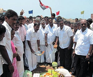 New drainage line work begins at this kuppam