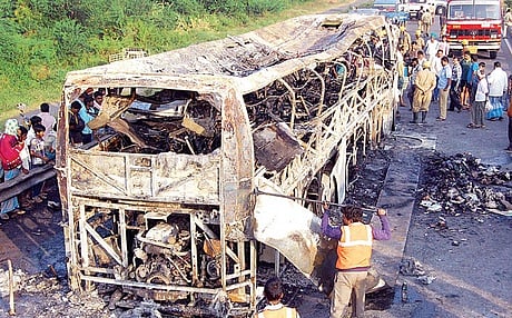 Volvo bus fire mishap: 7th victim, a Surat merchant