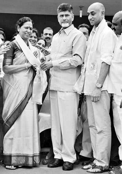 Galla Aruna, Son Join Telugu Desam