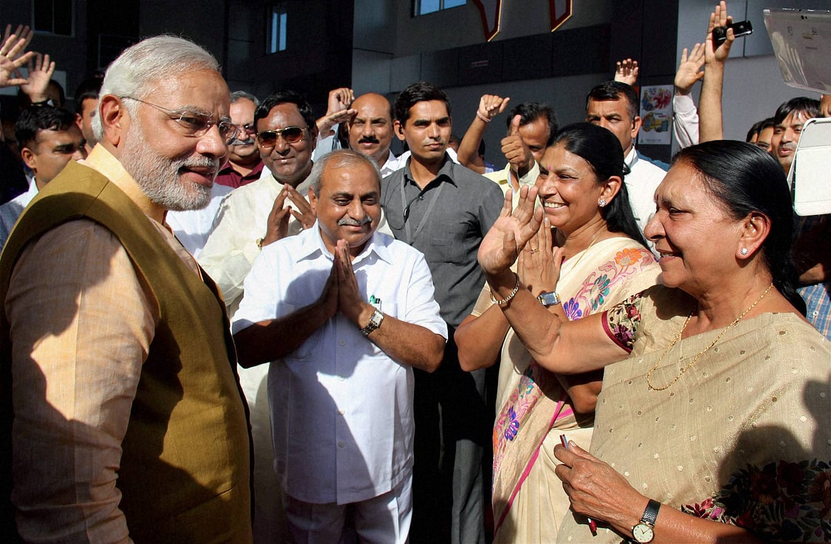 Anandiben Patel Sworn in as Gujarat’s First Woman CM