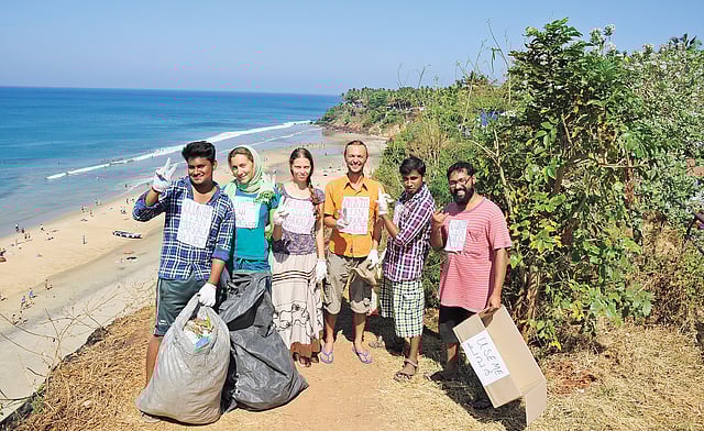 Clean Sweep of a Kerala Beach