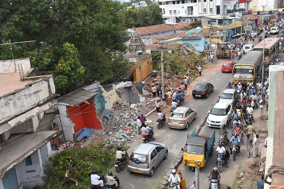 Sathy Road Expansion: Encroachments Cleared, Residents Adamant not to Move