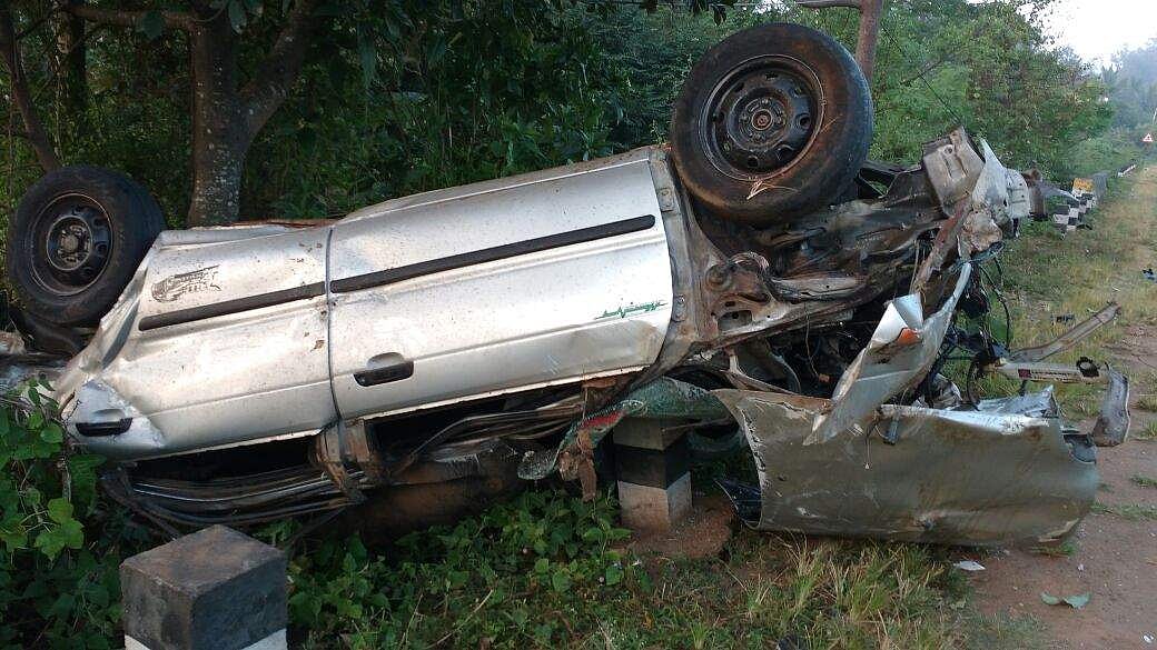 Vacation to Madikeri turns fatal for three as speeding SUV rams barricade