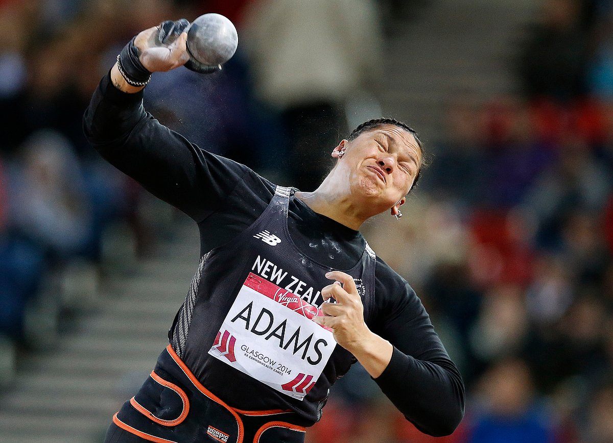 Shot putter Val Adams aims for rare Olympics treble