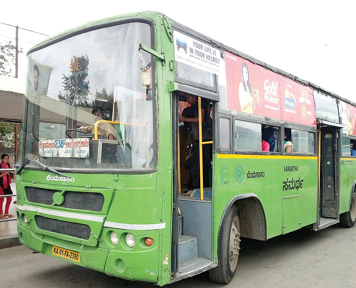 Here\'s why BMTC buses are in orange, blue and green