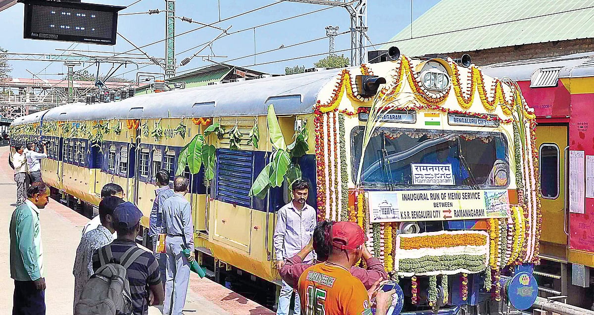 Three pairs of trains to have MEMU coaches