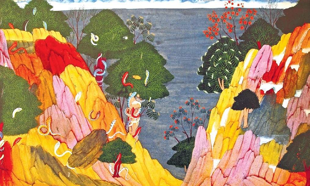 Painting a fading path