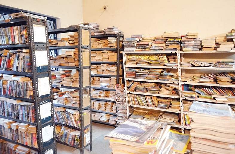 This circulating library is turning its last page