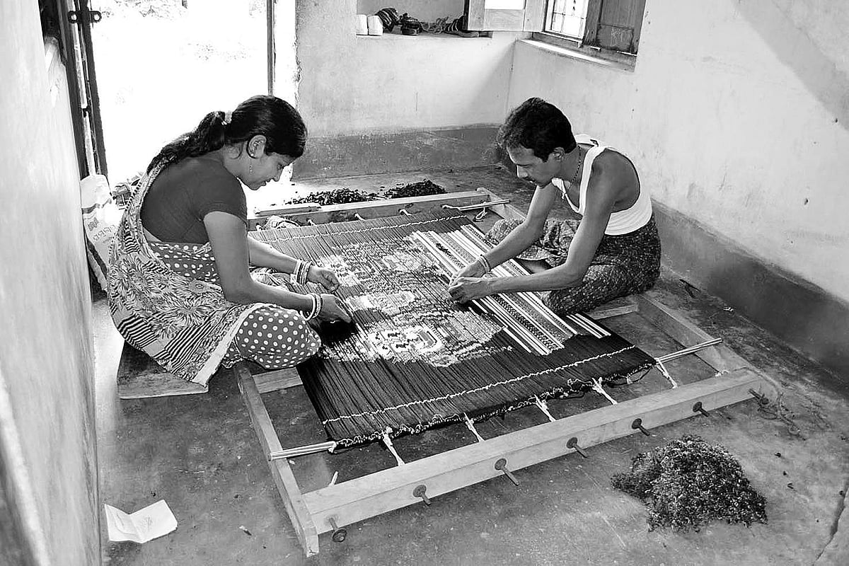 A major force in weaving business, women weavers play second fiddle to men