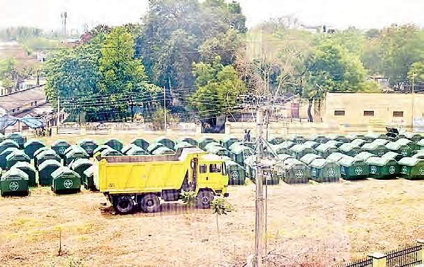 Secunderabad cantonment board sits on garbage bins