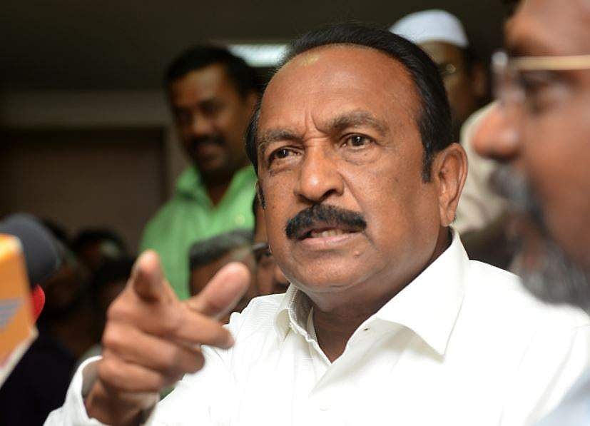 MDMK leader Vaiko booked for controversial speech