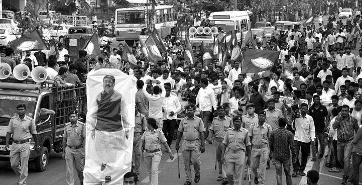 BJD takes out protest rally against fuel price hike