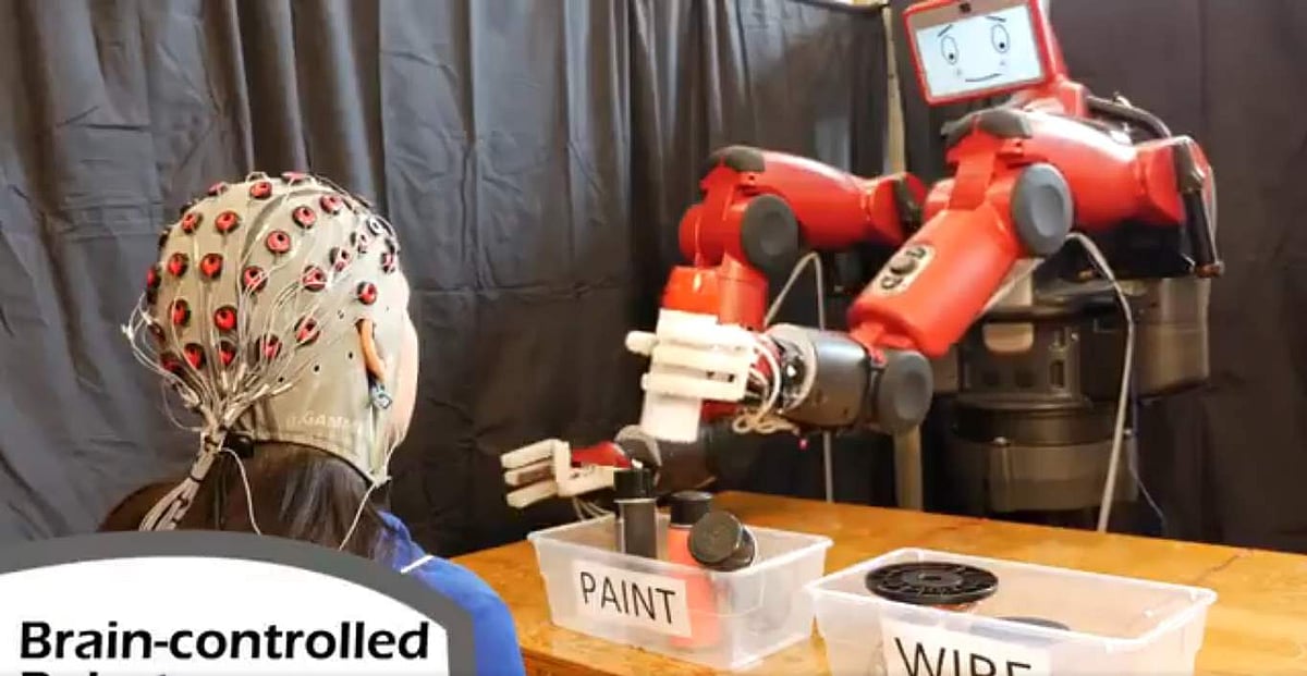 New system lets you control robots with brain waves, hand gestures