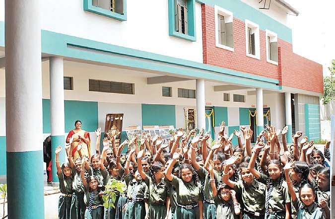 Government school in Devanahalli renovated with CSR help