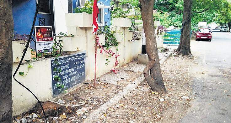 Walls in RA Puram have a message