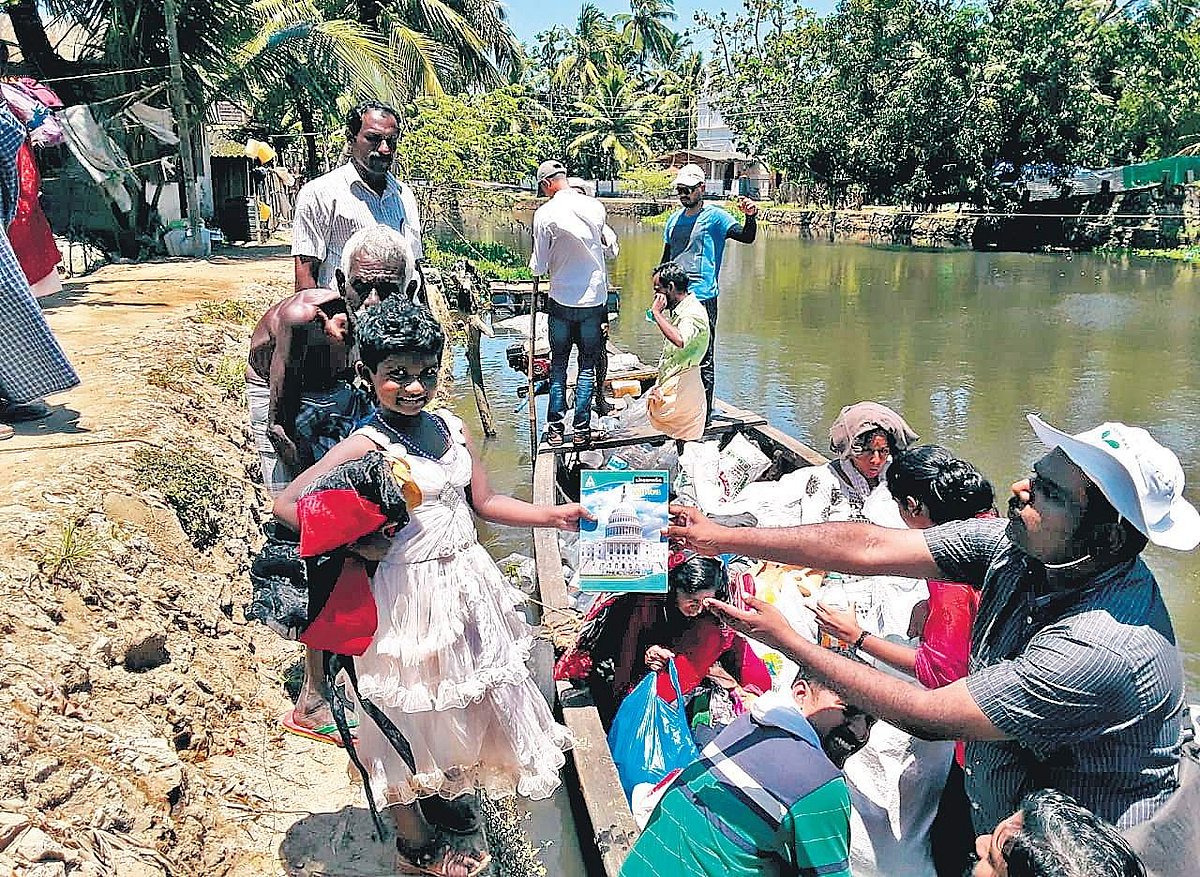 School students continue flood relief activities