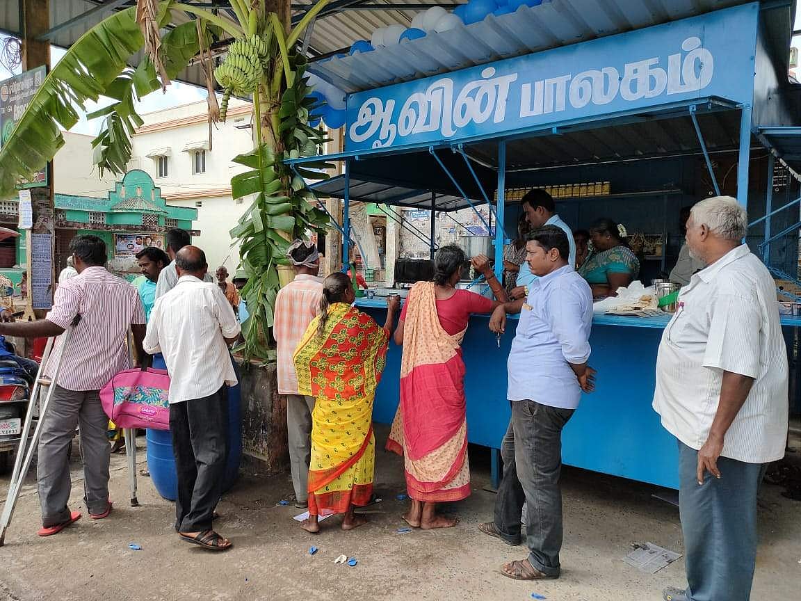 Six differently-abled open Aavin milk booths in Villupuram