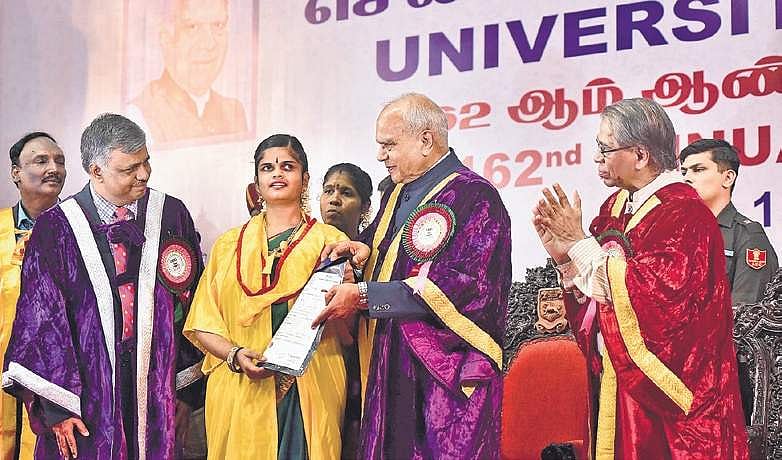 Madras varsity conducts 162nd convocation
