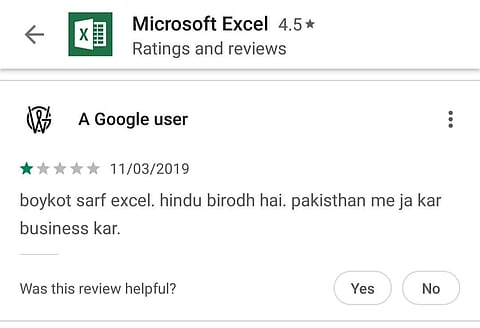 Ignorant netizens throw hate at Microsoft Excel in anger over Surf Excel ad
