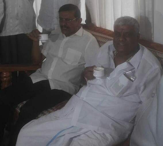Karnataka PWD minister HD Revanna meets old-time rival Shivaram to seek ...