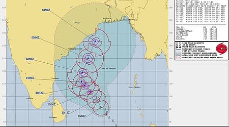 Fani intensifies into severe cyclone, AP & 3 states on alert