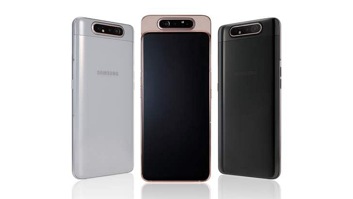 Samsung Galaxy A80, with pop up rotating triple camera set up, launched ...