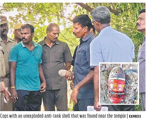 Temple blast near Chennai: Unexploded shell found in vicinity