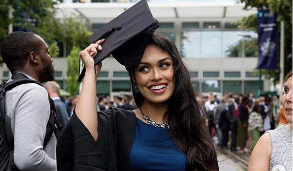 Miss England Bhasha Mukherjee returns to UK to resume her duties as ...