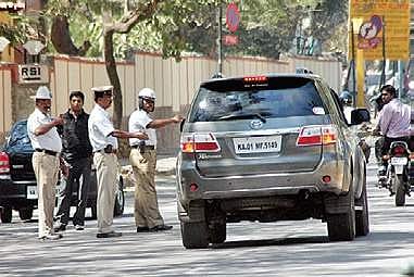 Two arrested for driving without registration