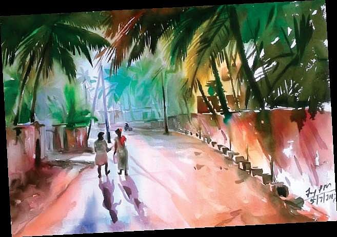 Joy Pampakuda, the person who spreads 'joy' through his art