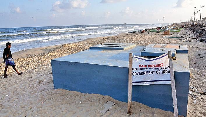 Manhole work for submarine cable system violating CRZ rules?