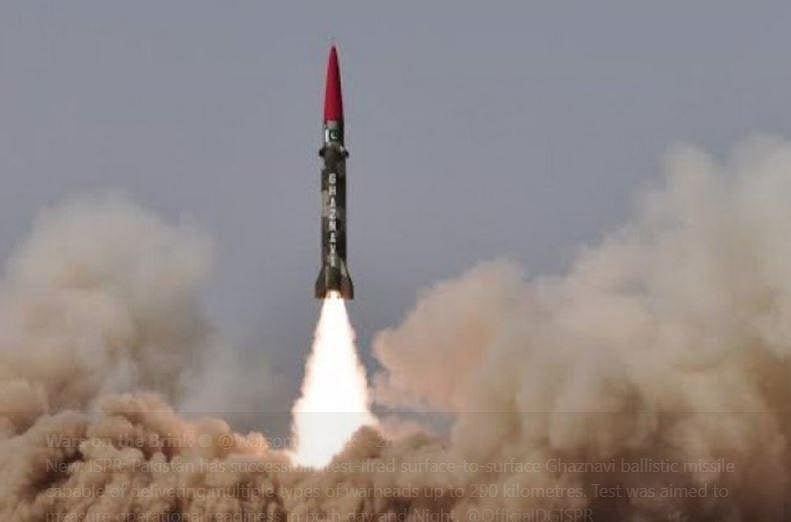 Pakistan conducts training launch of nuclear-capable 'Ghaznavi' missile