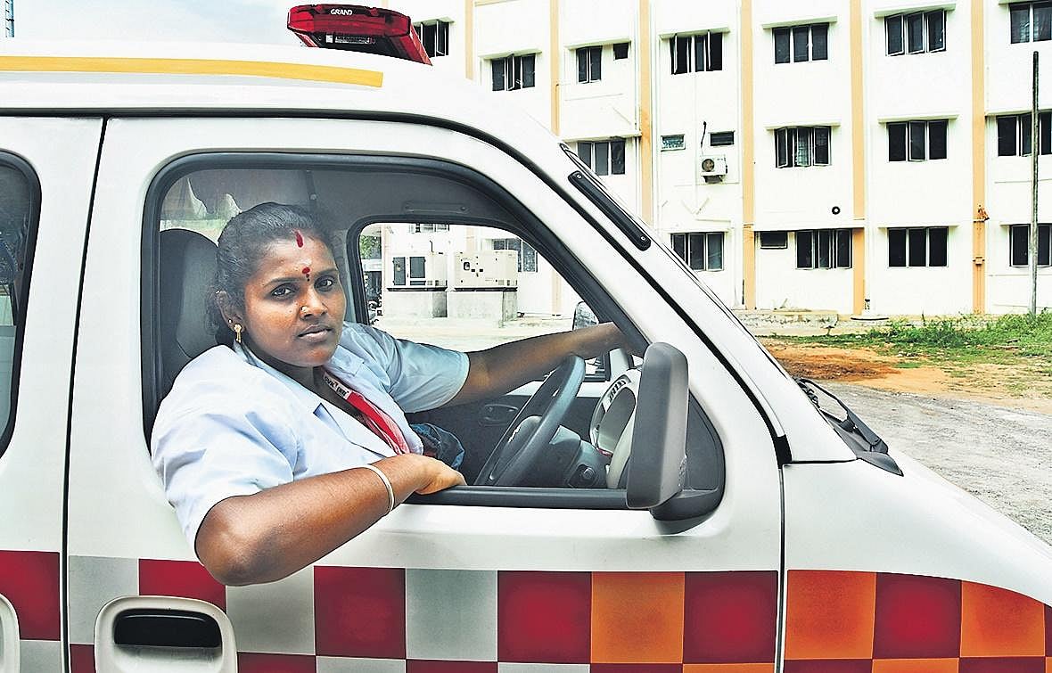 Make way for Veeralakshmi, India's first female ambulance driver