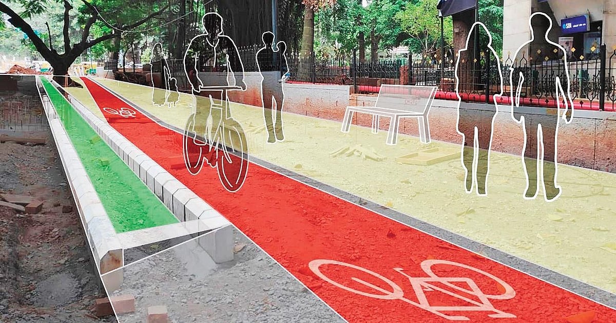 Cycle lane to get a green buffer zone too