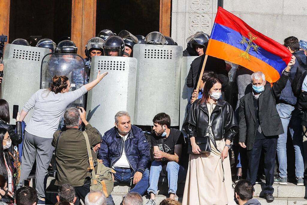 Thousands in Armenia protest Nagorno-Karabakh truce terms