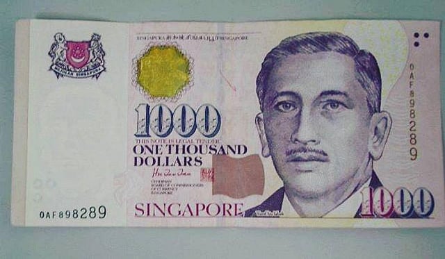 Singapore to discontinue SGD 1,000 notes