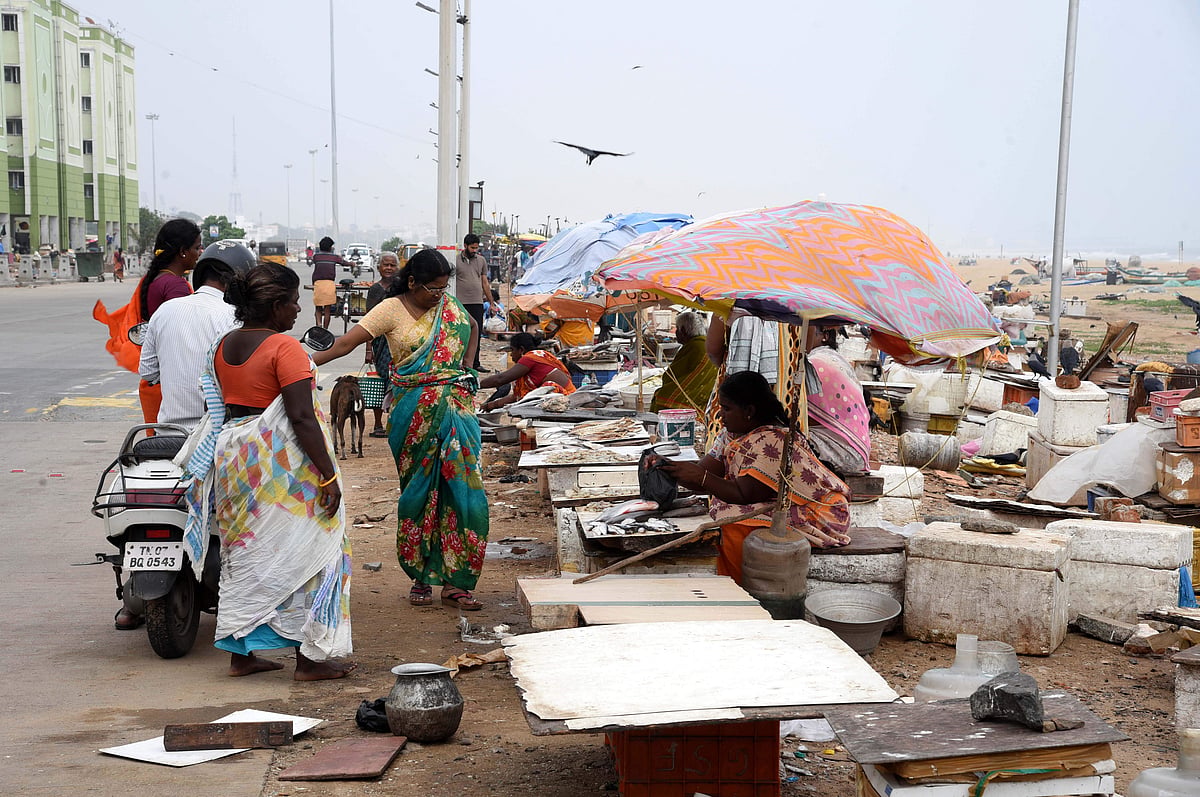 Beach beautification: Fish vendors on Chennai's Marina Loop Road to be ...