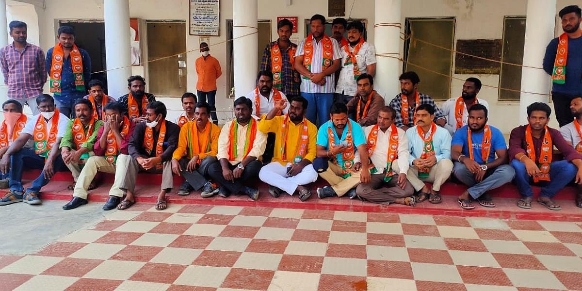 BJP protests changing names of areas in Telangana's Bodhan