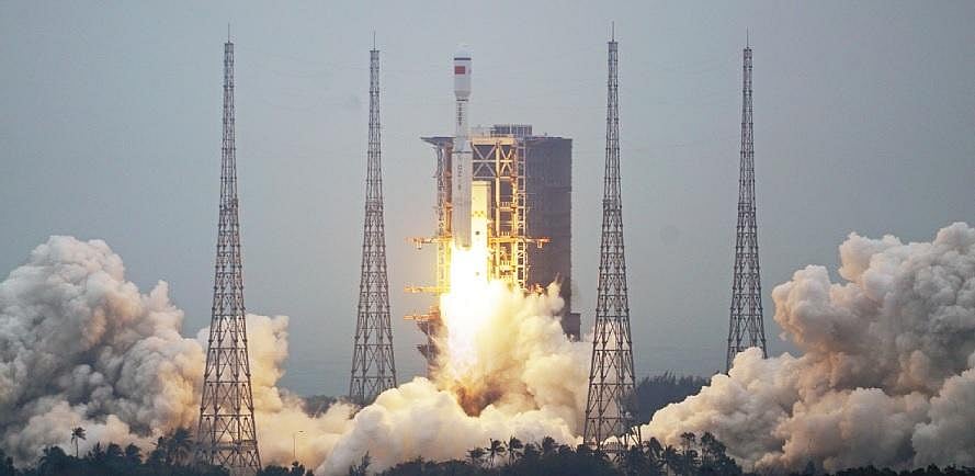 China's new space carrier rocket successfully launches five satellites ...