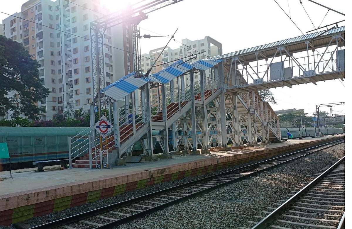 Finally, skywalk ready for passengers at Whitefield railway station