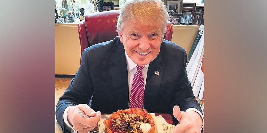 Curious to find out what the Trumps savoured at their dinner banquet ...