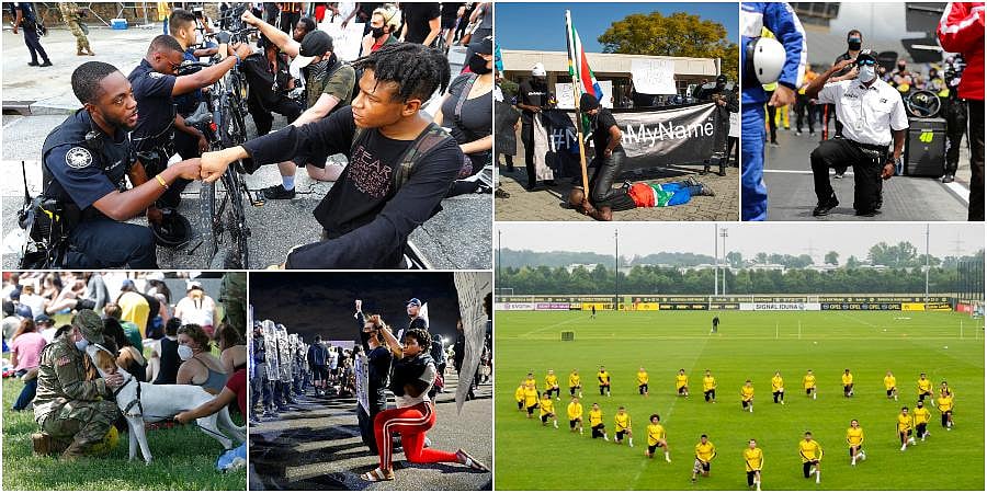 We kneel: Footballers to COVID warriors, 10 iconic photos of people ...