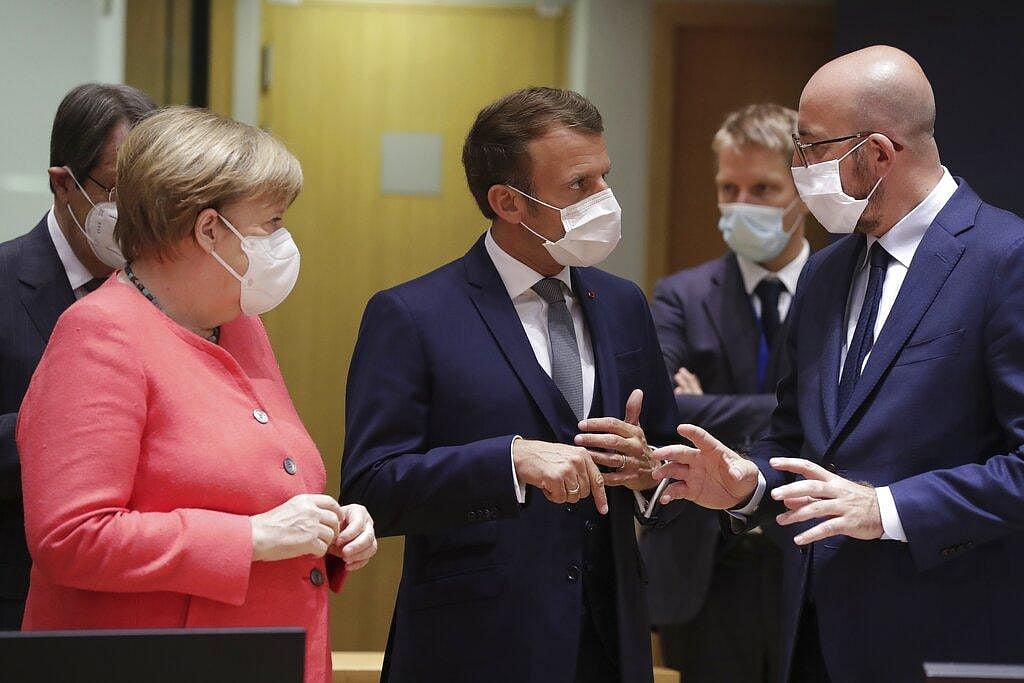 Far apart: EU holds masked budget summit in pandemic times