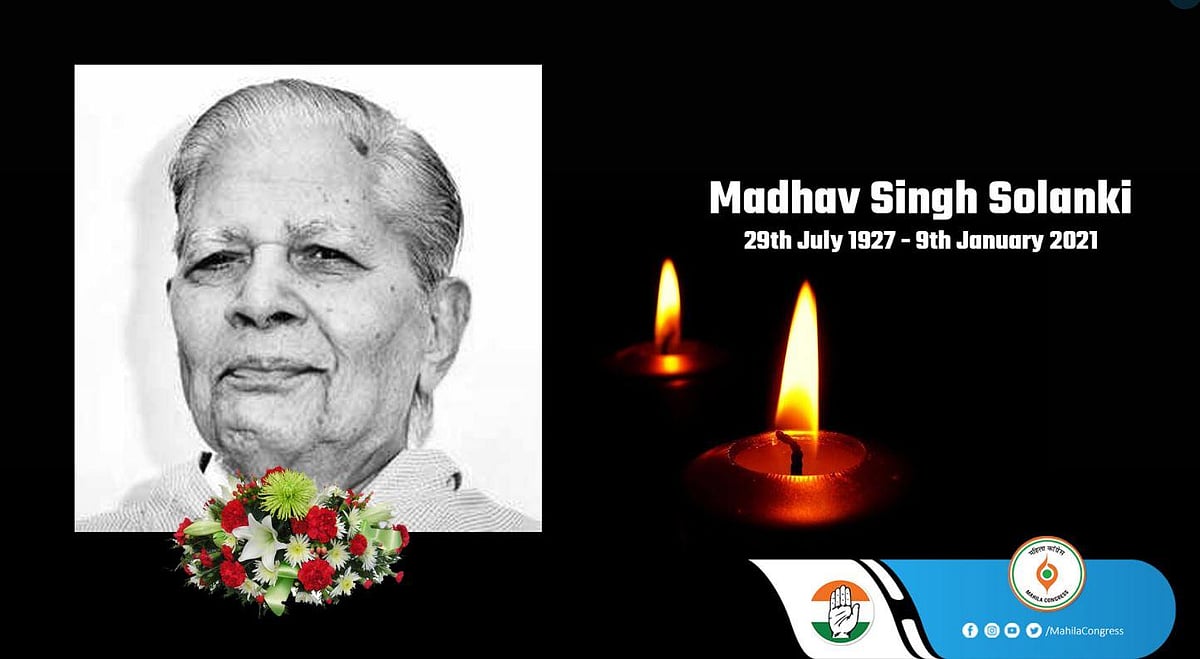 Ex-Union minister and Congress veteran Madhavsinh Solanki dies at 93