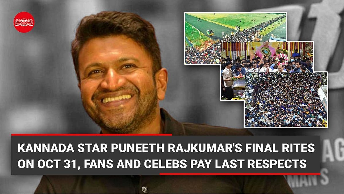 Kannada star Puneeth Rajkumar's funeral on Oct 31, fans and celebs pay ...