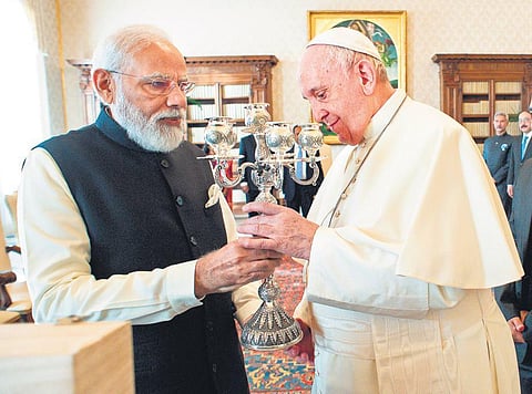 Xtian community elated over Narendra Modi-Pope meet